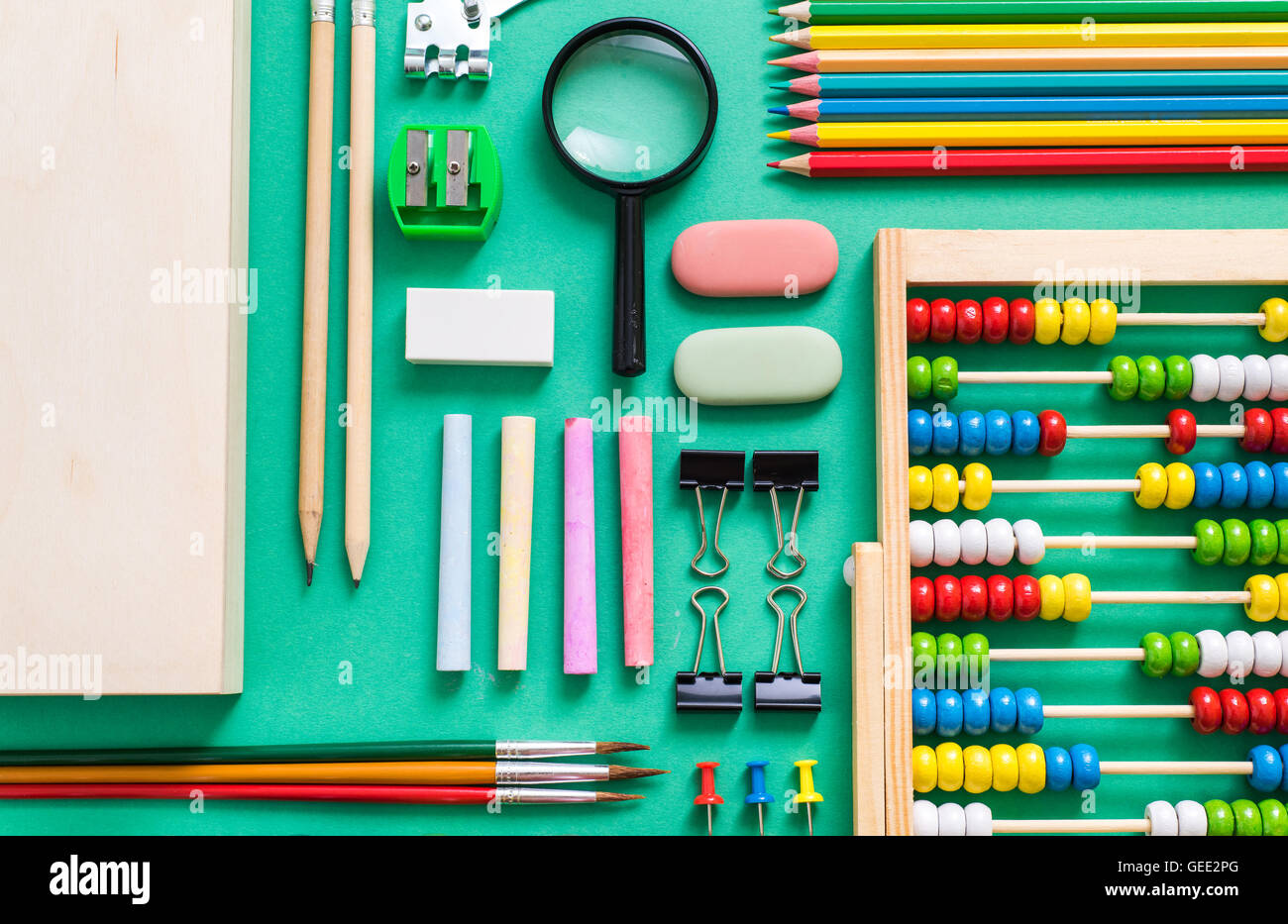 back to school concept related items Stock Photo - Alamy