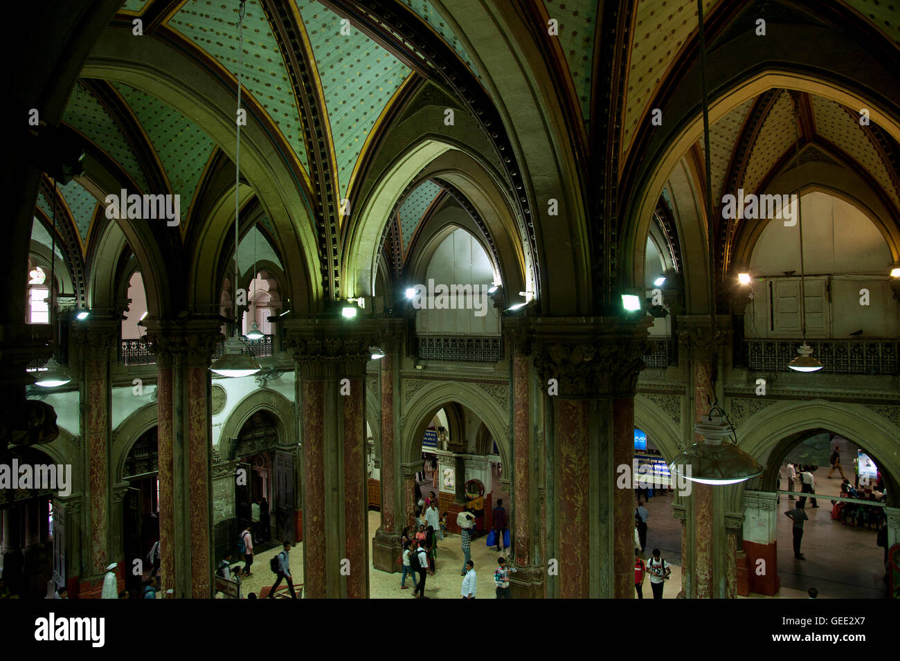 The image of Interior of CST station building or VT station, Mumbai ...