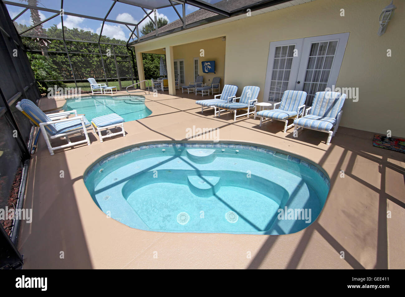 A large spa and a swimming pool Stock Photo - Alamy