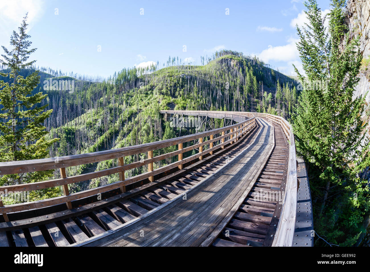 Originally one of 19 wooden railway trestles built in the early 1900s ...