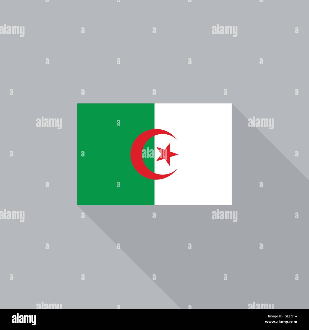 Algeria flag flat design vector illustration Stock Vector Image & Art ...