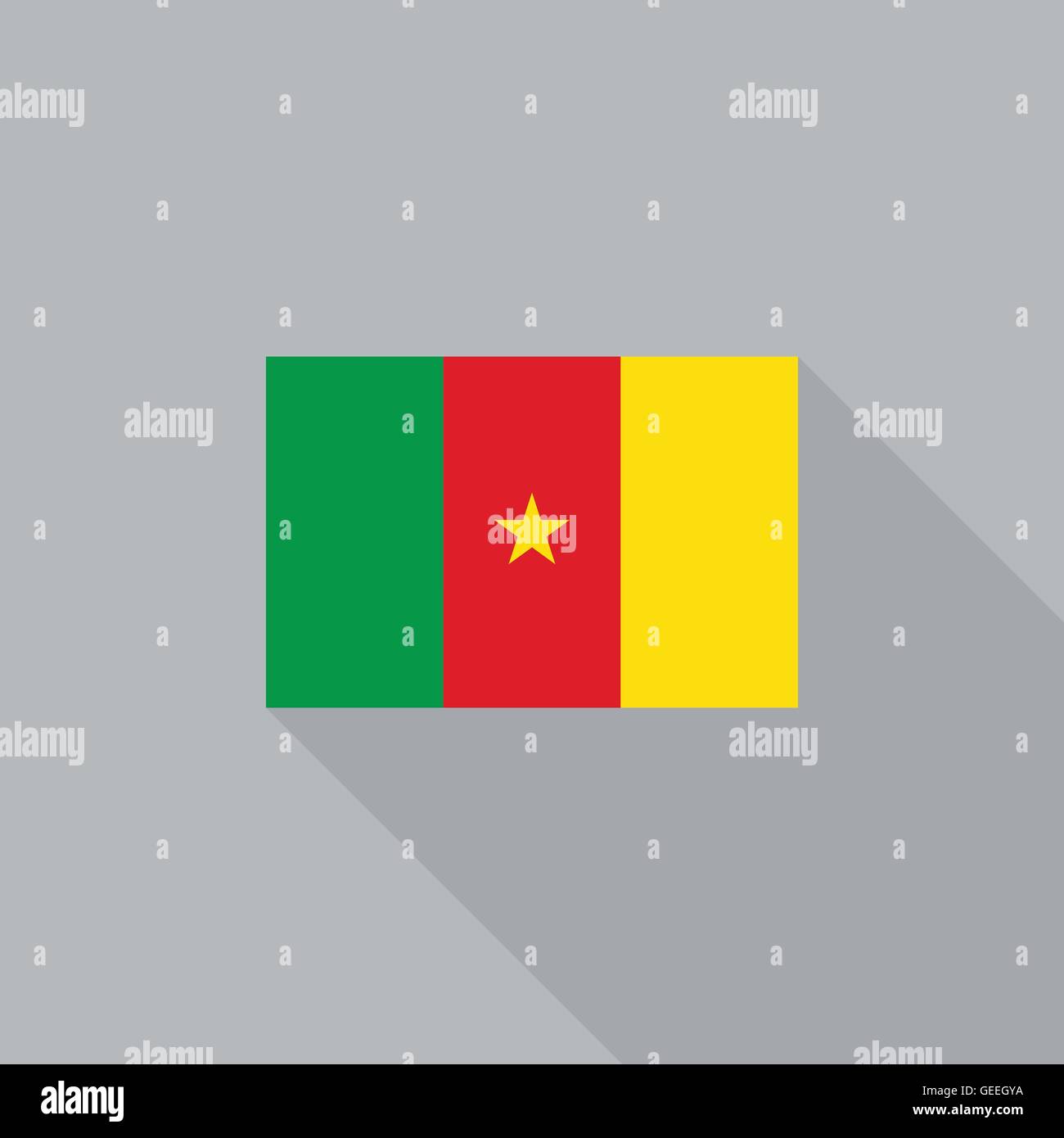 Cameroon flag flat design vector illustration Stock Vector Image & Art ...