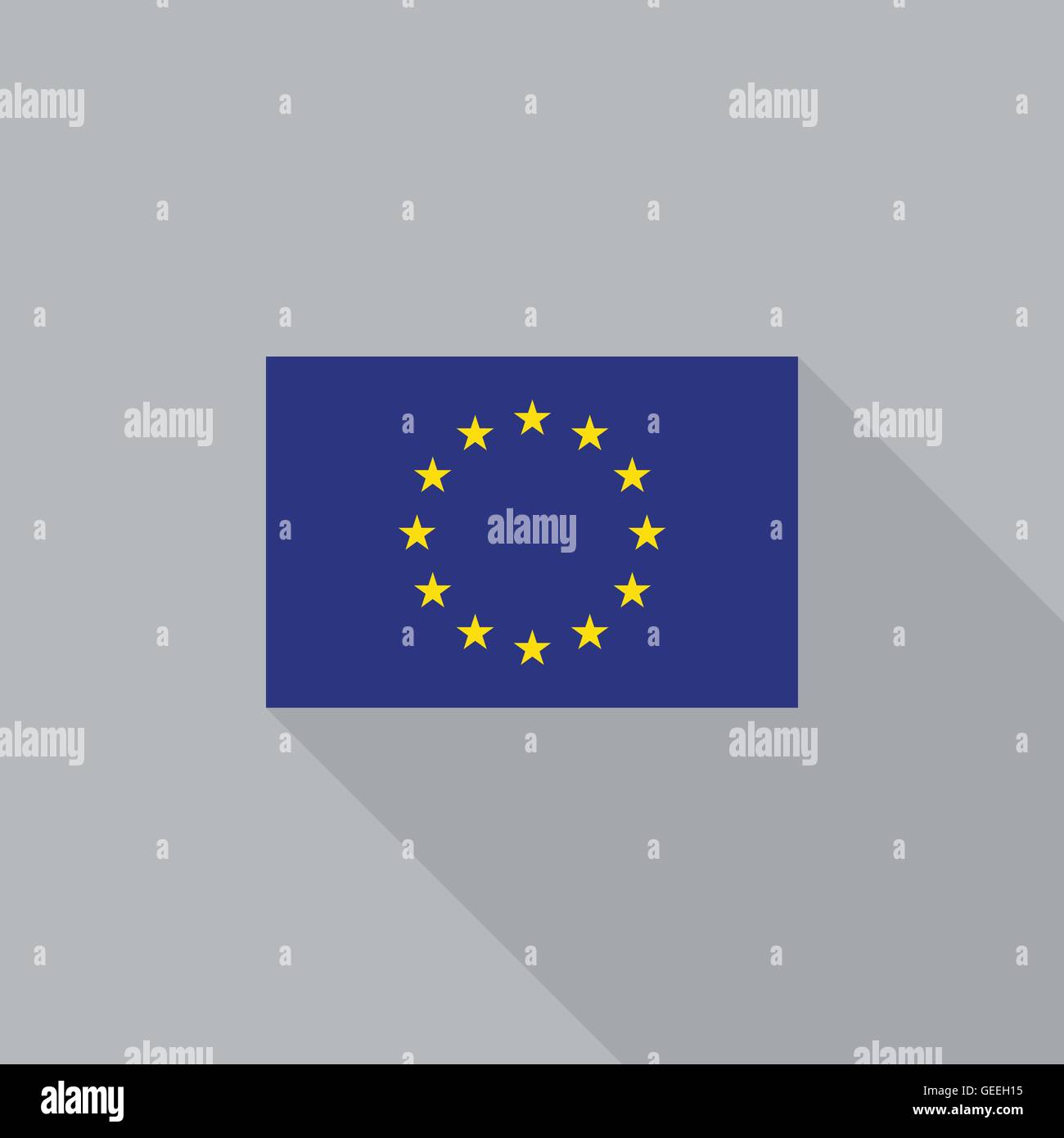 European Union flag flat design vector illustration Stock Vector Image ...