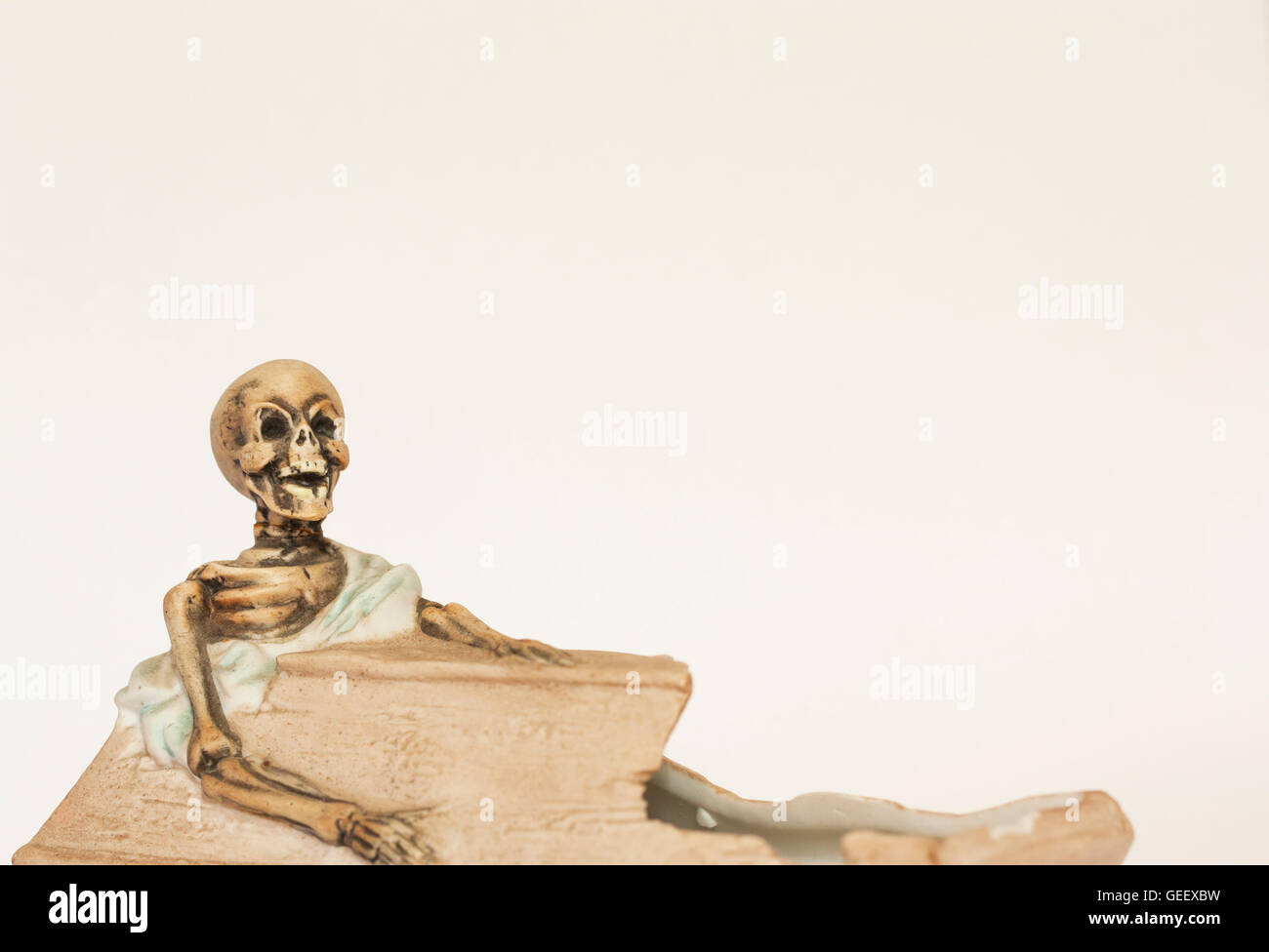 Skeleton in coffin hi-res stock photography and images - Alamy