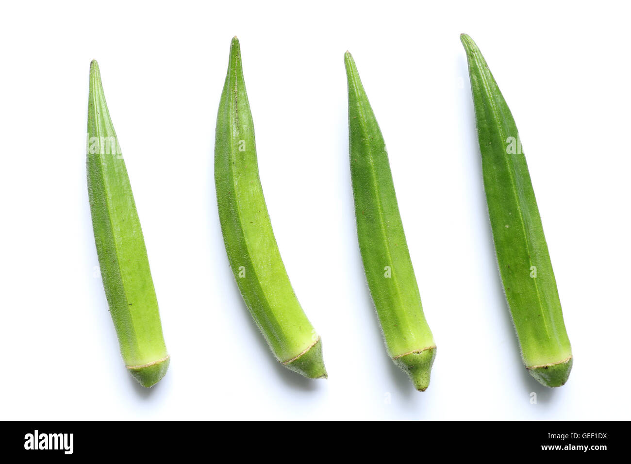 Japanese fresh okra isolated #2 Stock Photo - Alamy