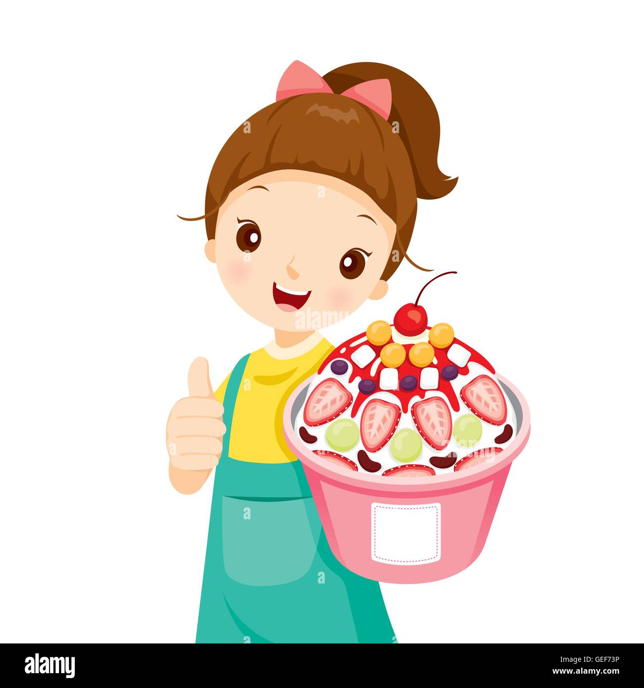 Shave ice ice cream Stock Vector Images - Alamy