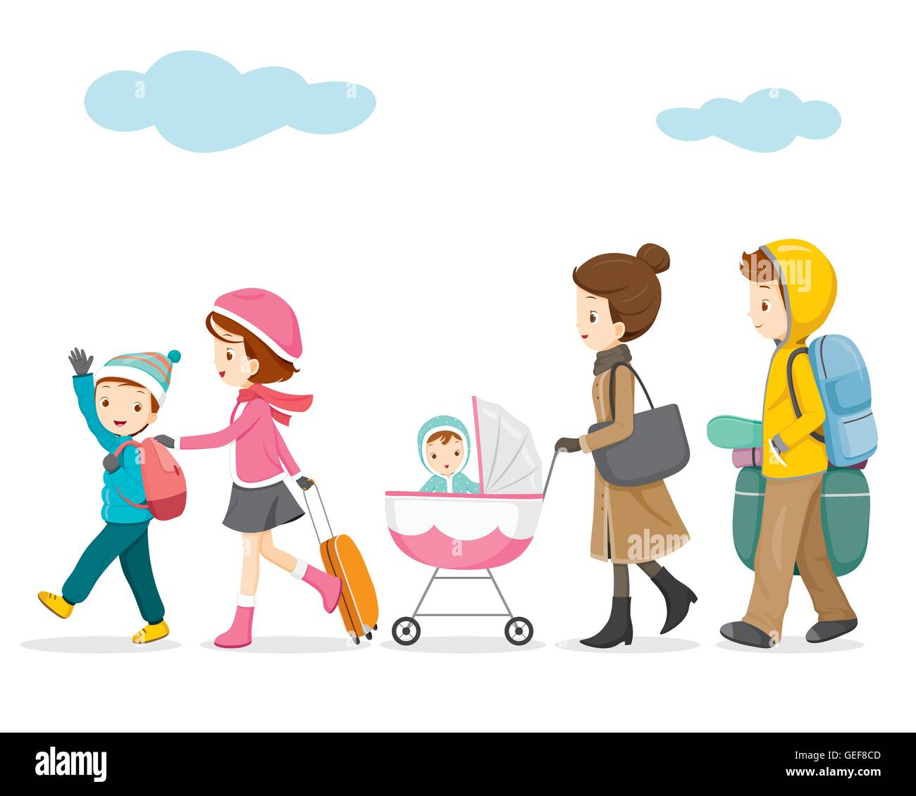 Walking season Stock Vector Images - Alamy
