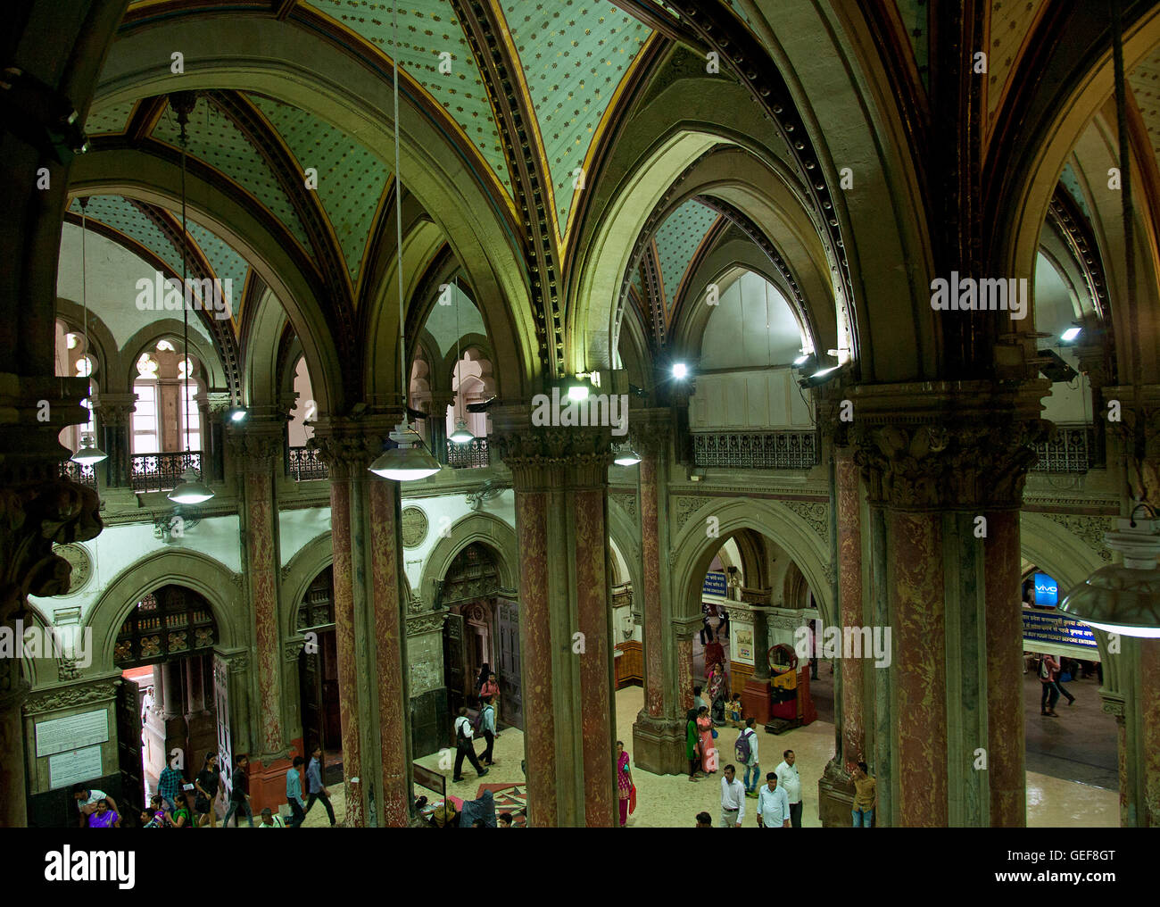 The image of Interior of CST station building or VT station, Mumbai ...