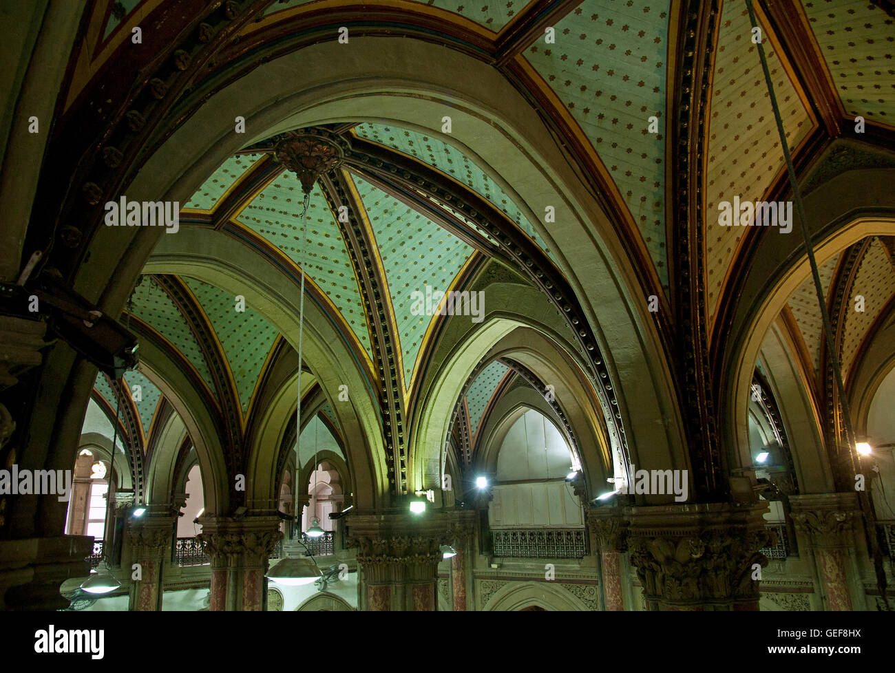 Interior of cst station building or vt station hi-res stock photography ...