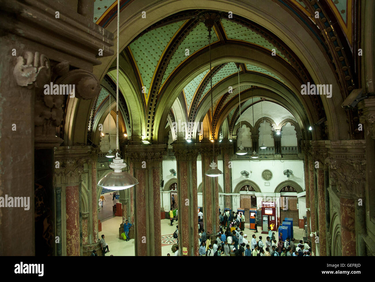 The image of Interior of CST station building or VT station, Mumbai ...