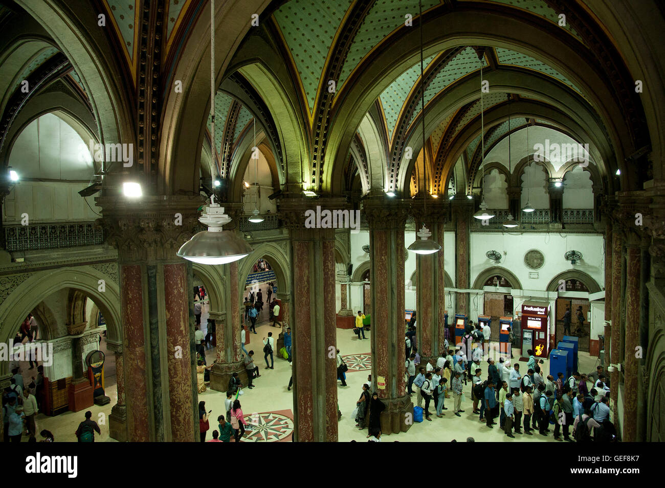 The image of Interior of CST station building or VT station, Mumbai ...