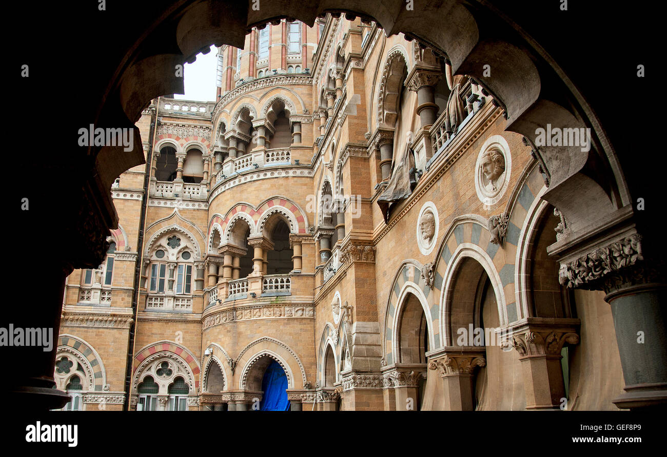 The image of Architecture of CST station building or VT station, Mumbai ...