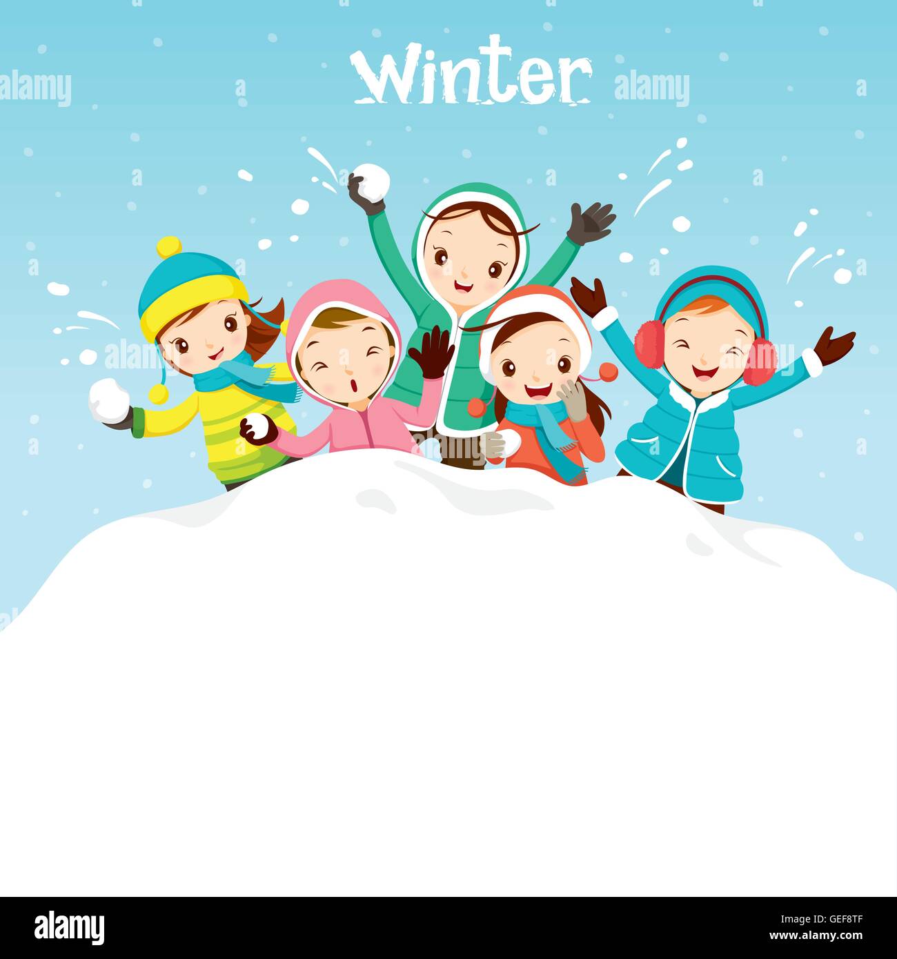 Winter Season Pictures For Children