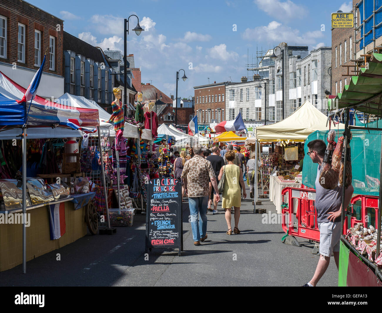 Road construction market hi-res stock photography and images - Alamy