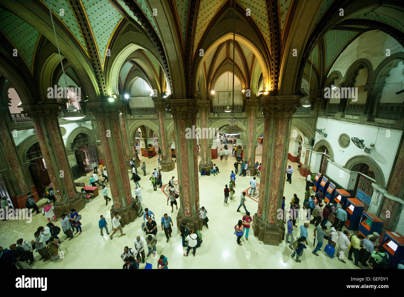 The image of Interior of CST station building or VT station, Mumbai ...
