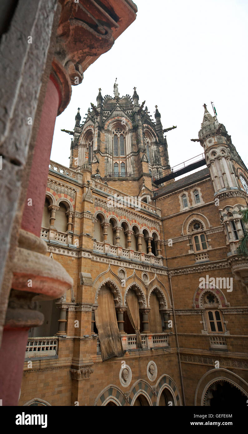 The image of Architecture of CST station building or VT station, Mumbai ...