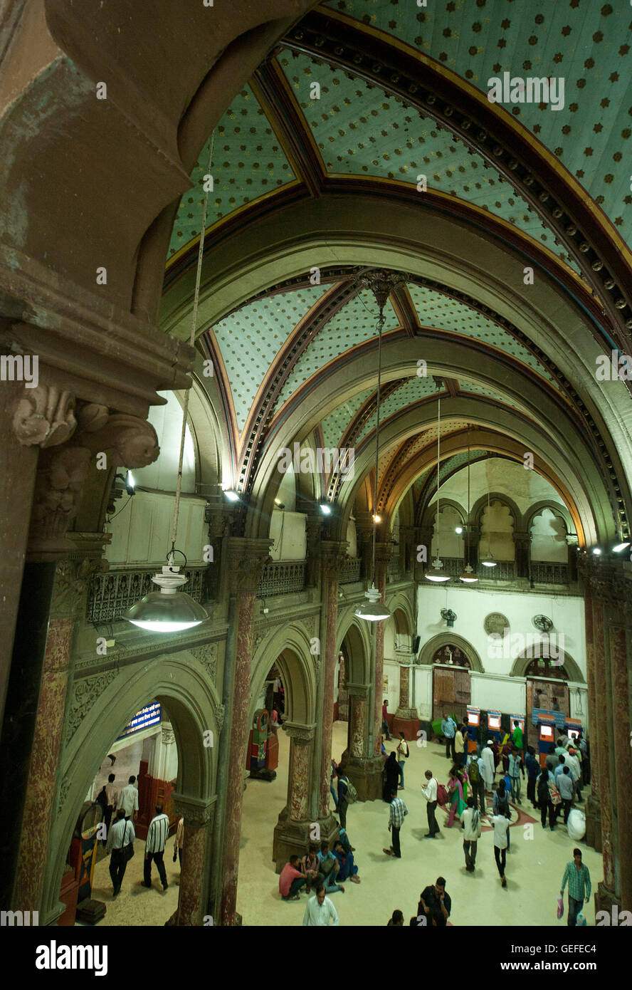 The image of Interior of CST station building or VT station, Mumbai ...
