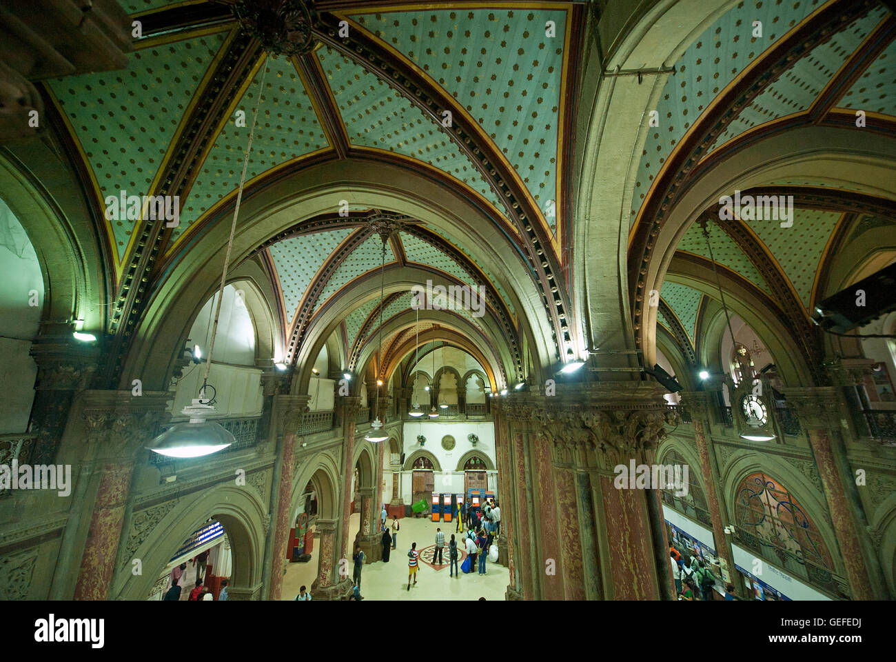 The image of Interior of CST station building or VT station, Mumbai ...