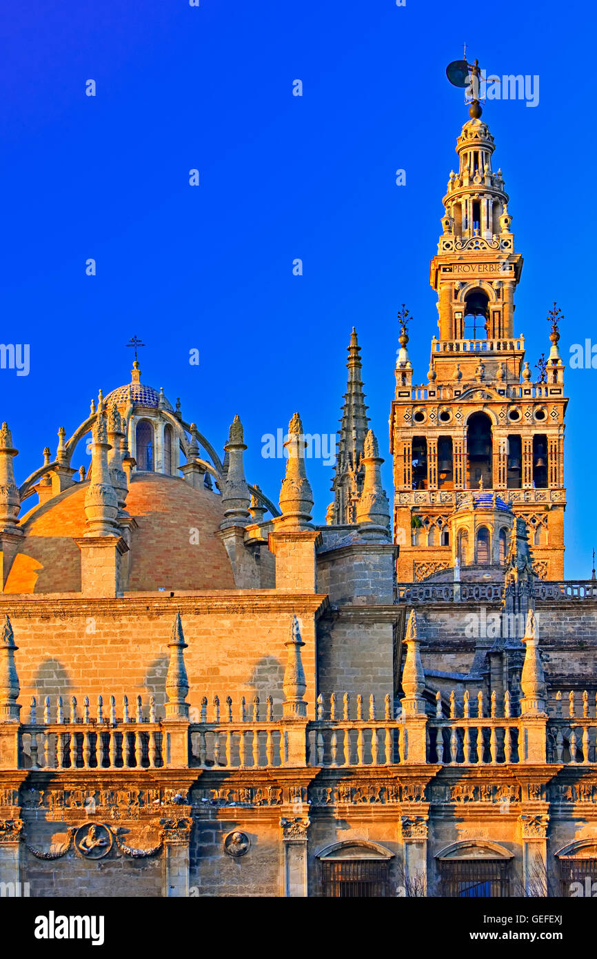 geography / travel, Spain, Andalusia, Seville, Seville Cathedral and La ...