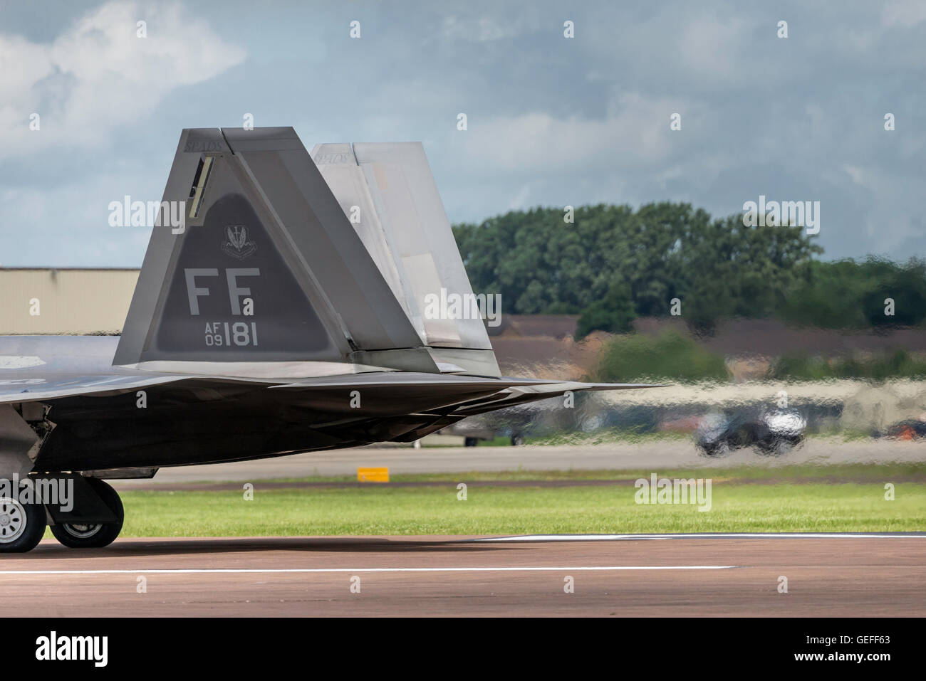 Raptor F22A Lockheed Martin RIAT Fairford England UK Air show Stock ...