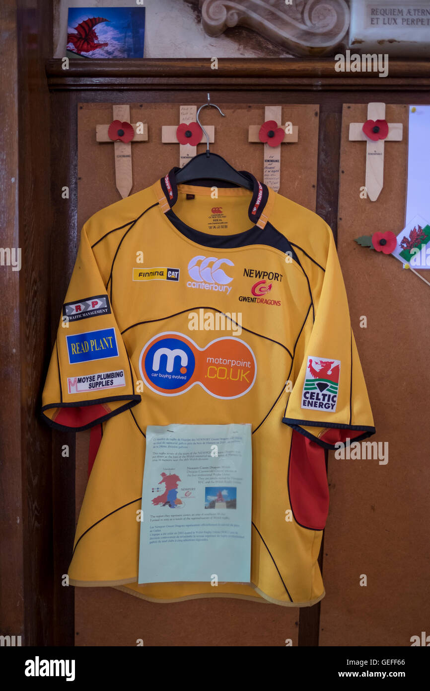 Inside the Eglise St Martin, Mametz, is a memorial to the members of ...