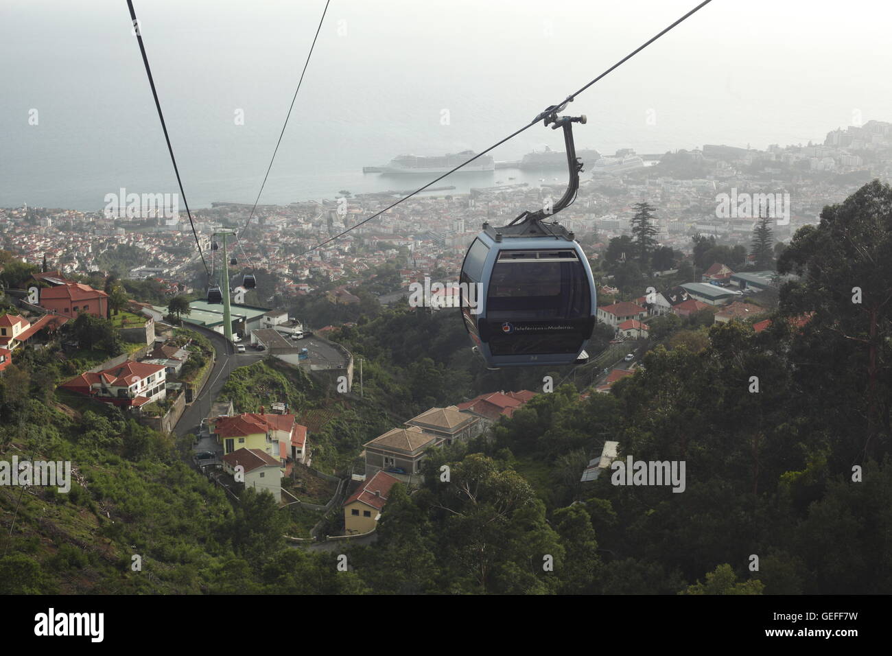 Cable car view funchal madeira hi-res stock photography and images - Alamy