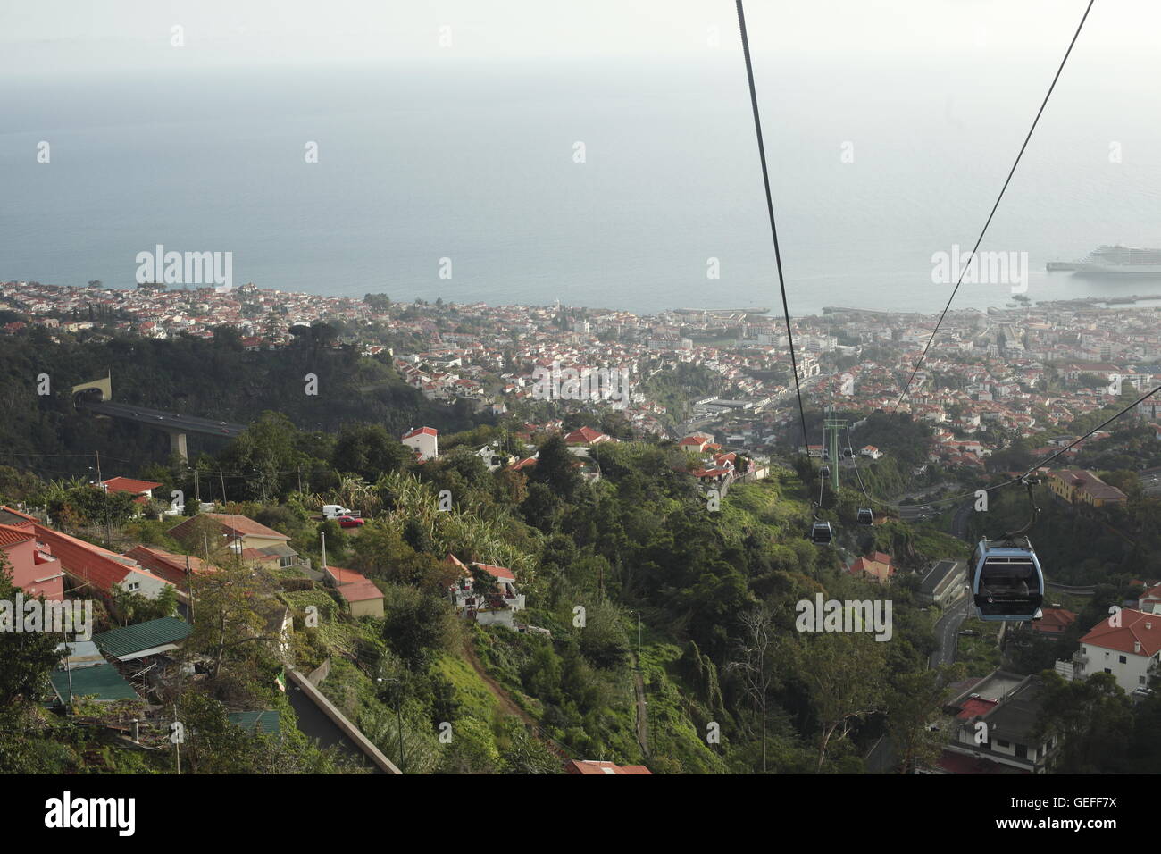 Funchal madeira cable car hi-res stock photography and images - Alamy