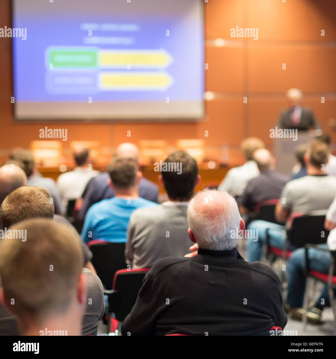 Audience in the lecture hall Stock Photo - Alamy