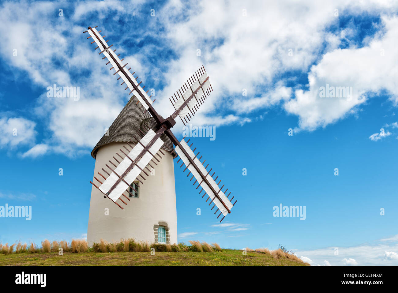 Restored ancient windmill hi-res stock photography and images - Alamy
