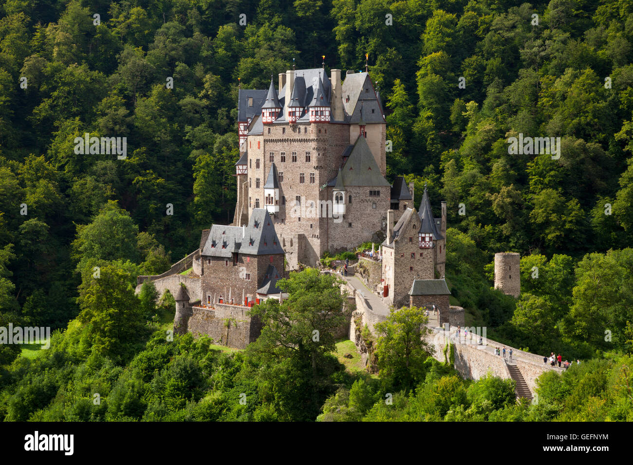 Eltz Castle, Muenstermaifeld, Eifel Stock Photo - Alamy