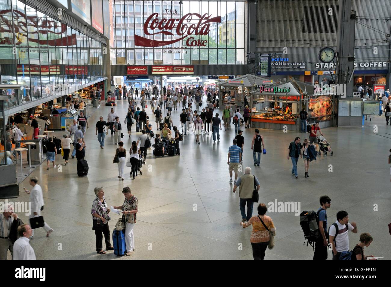 Interior view central station munich hi-res stock photography and ...
