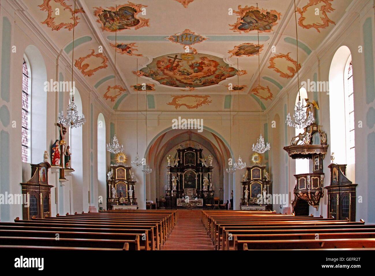 Catholic church St. Johannes Nepomuk, Hadamar Stock Photo - Alamy