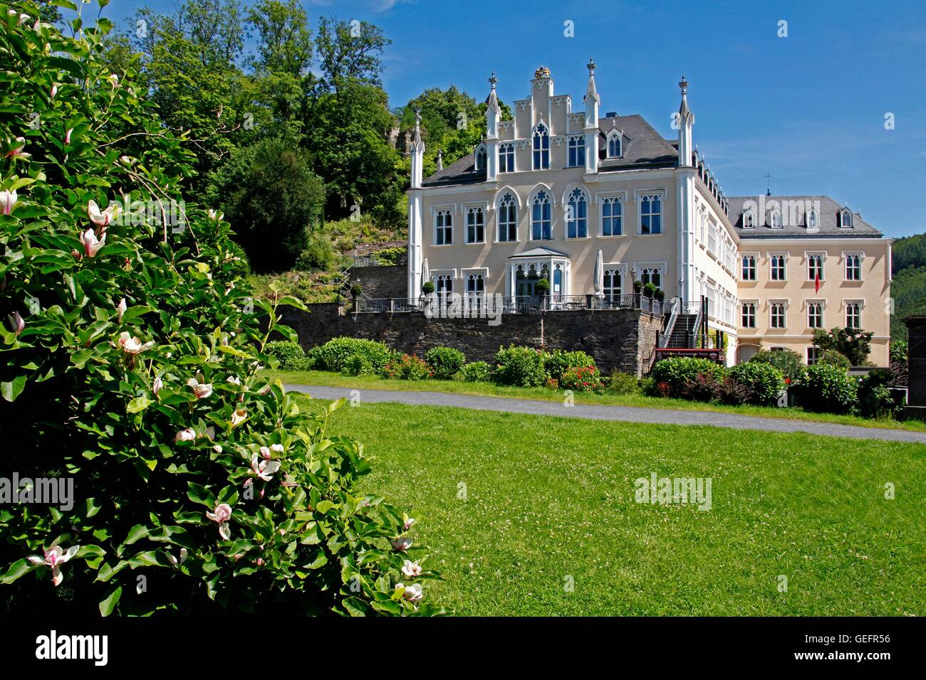 Sayn Castle, Rhineland-Palatinate Stock Photo - Alamy