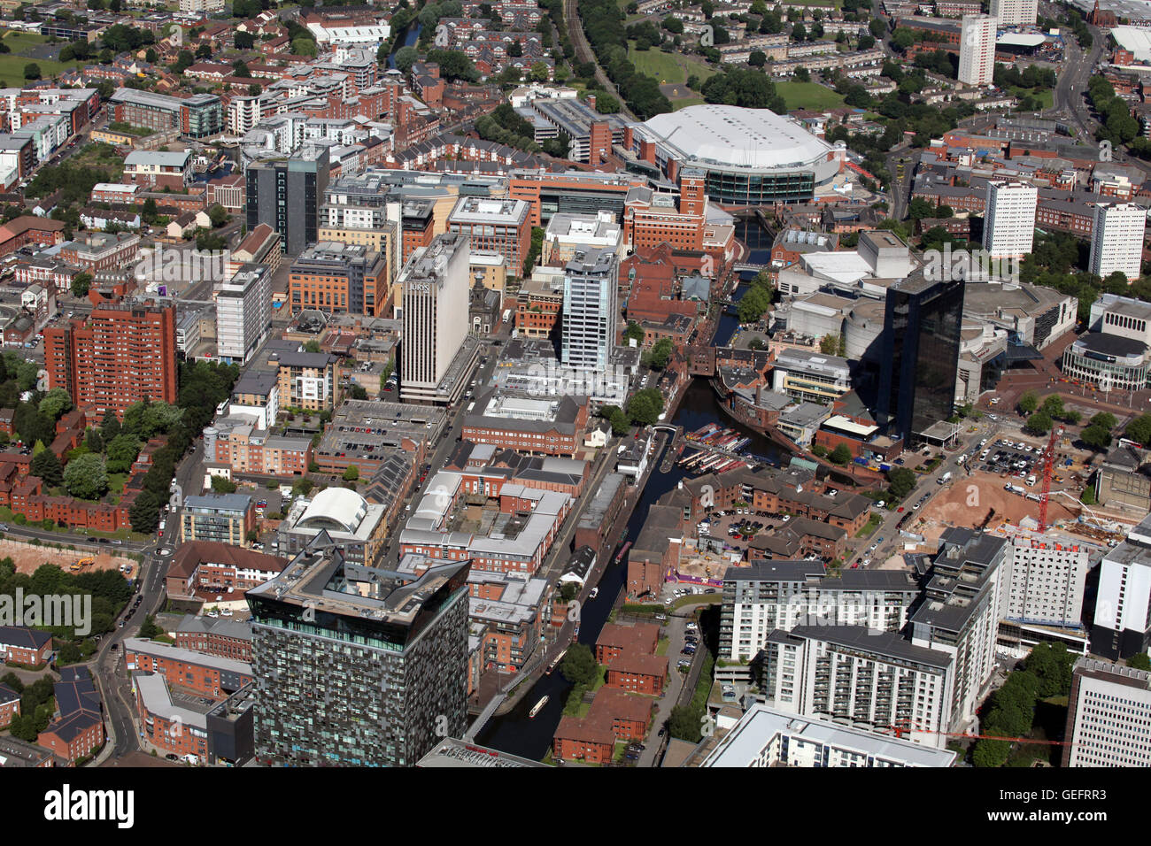 Birmingham city centre aerial hi-res stock photography and images - Alamy