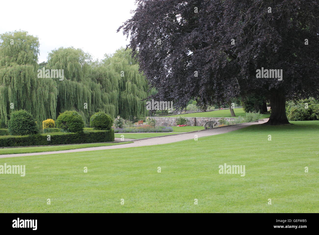 Formal gardens at Coombe Abbey Stock Photo - Alamy