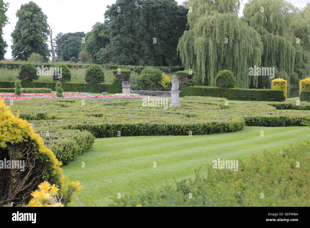 Formal gardens at Coombe Abbey Stock Photo - Alamy