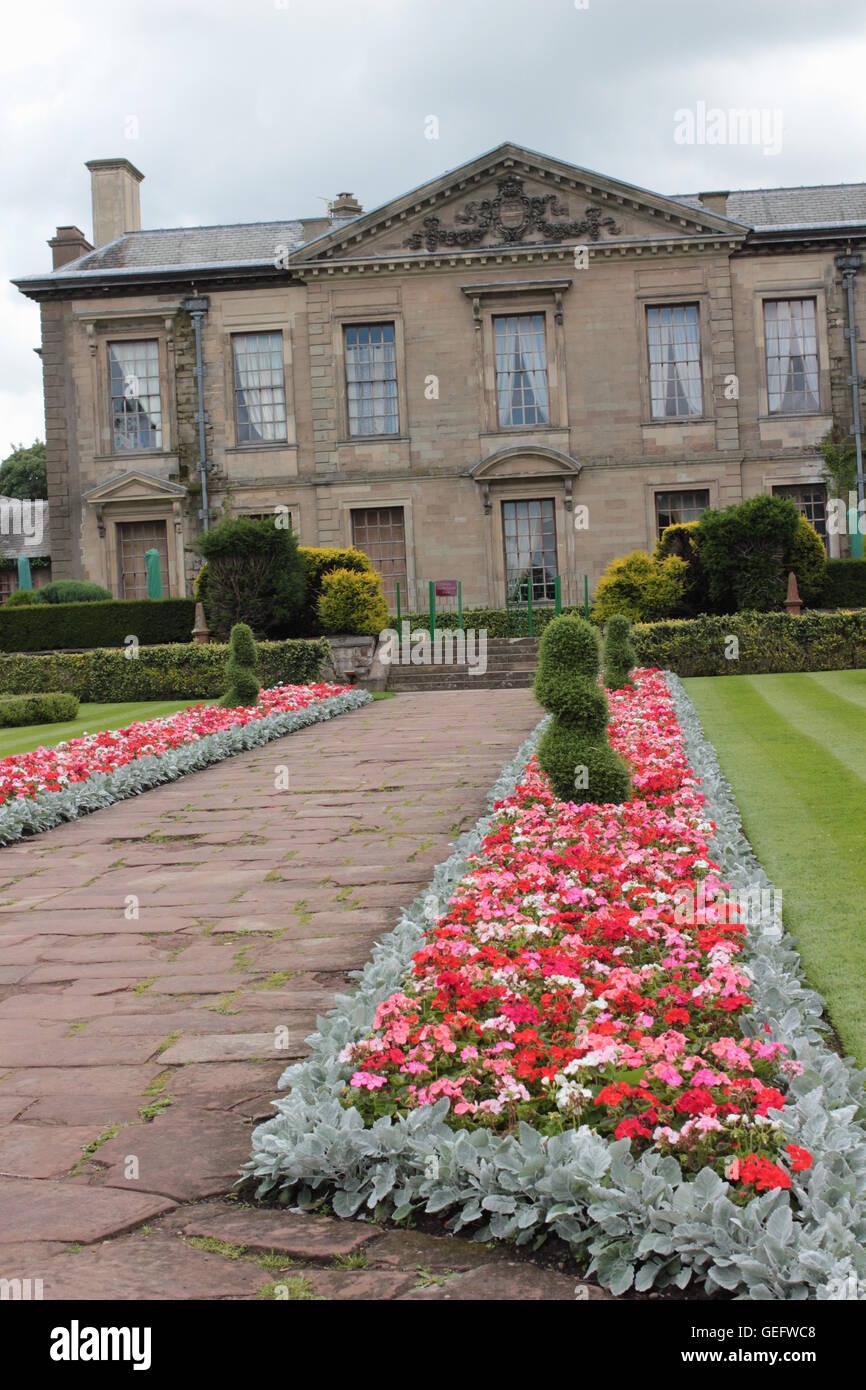 Formal flower gardens surrounding Coombe Abbey Stock Photo - Alamy