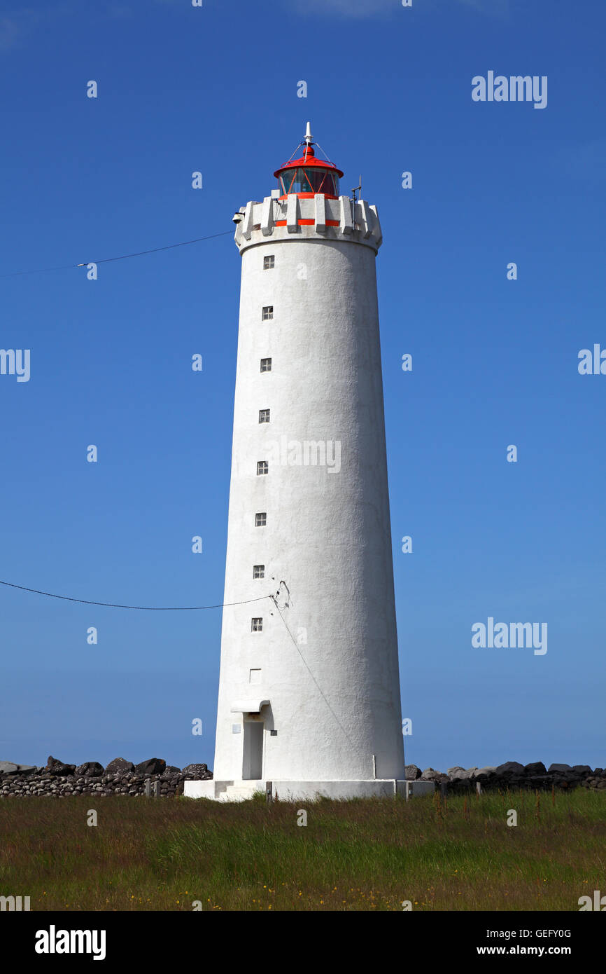 Grotta lighthouse, Reykjavik Stock Photo - Alamy