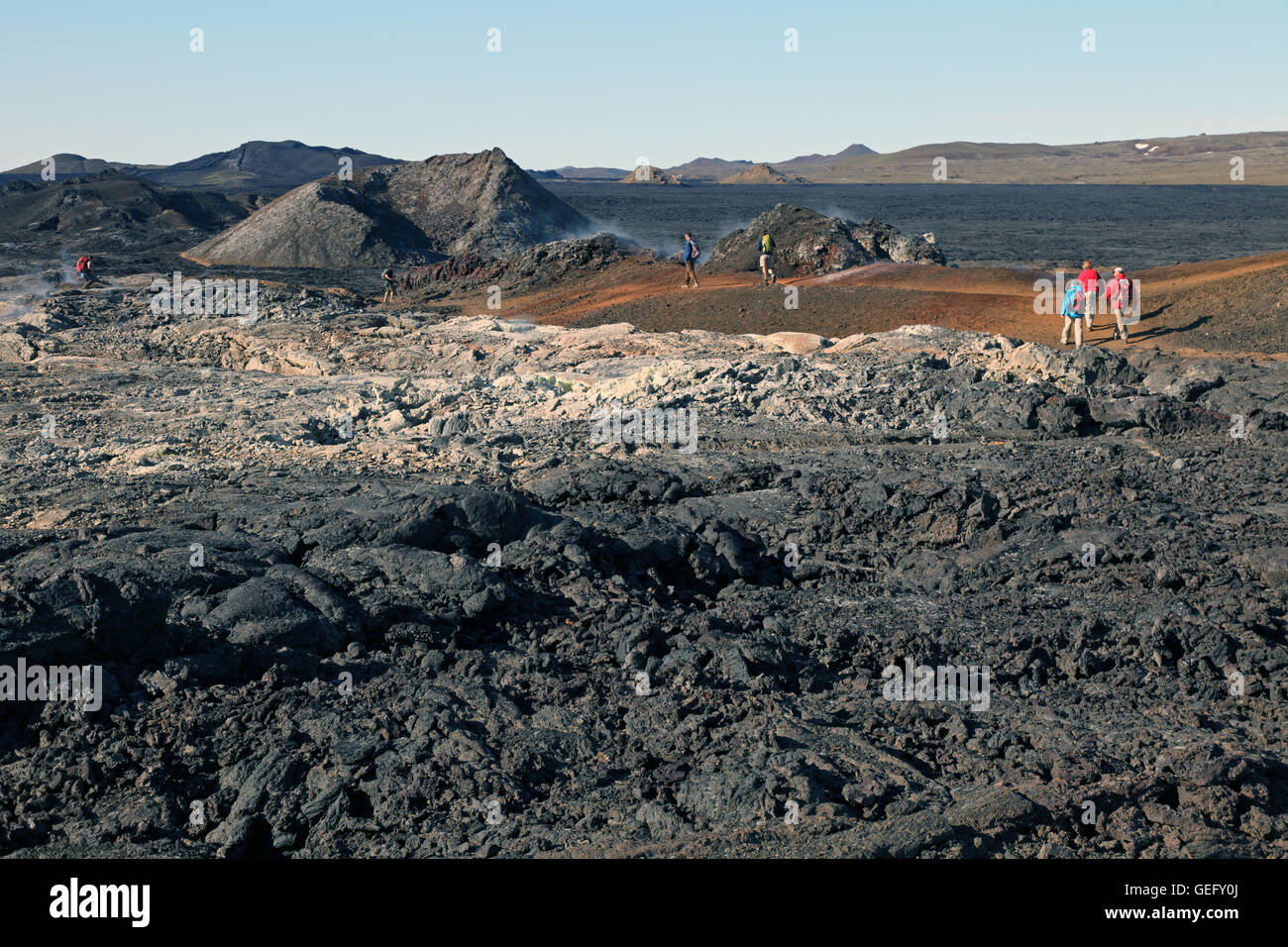 Lava landscape, Krafla, Iceland Stock Photo - Alamy