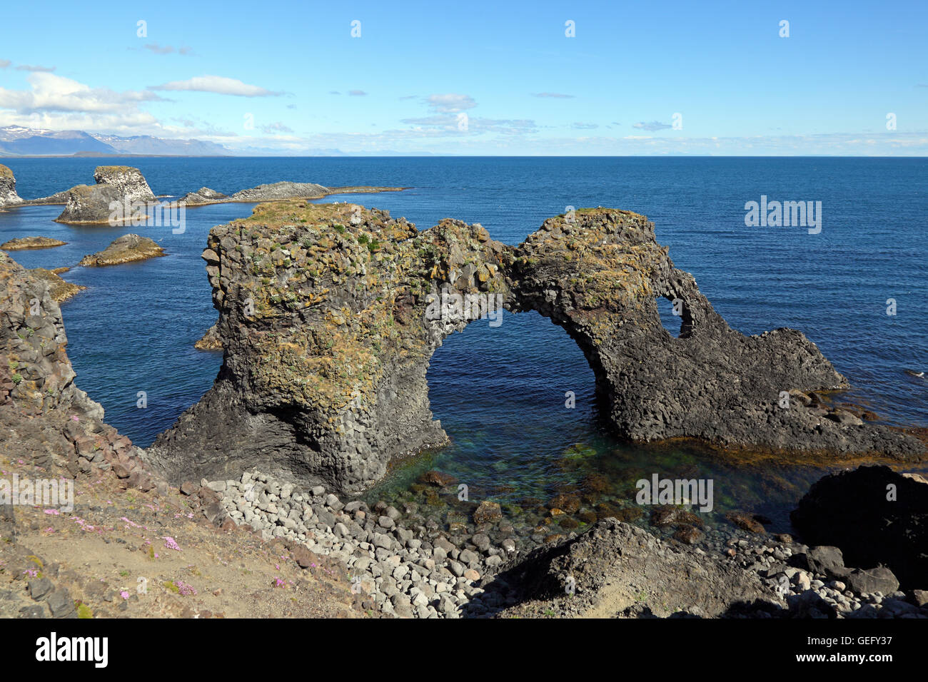 Coast, Vesturland, Iceland Stock Photo - Alamy