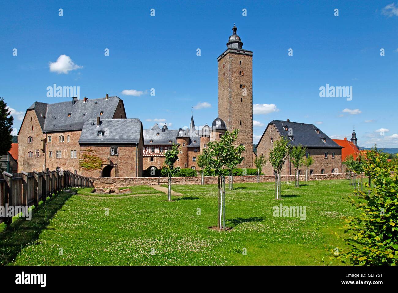Castle, Steinau an der Strasse Stock Photo - Alamy