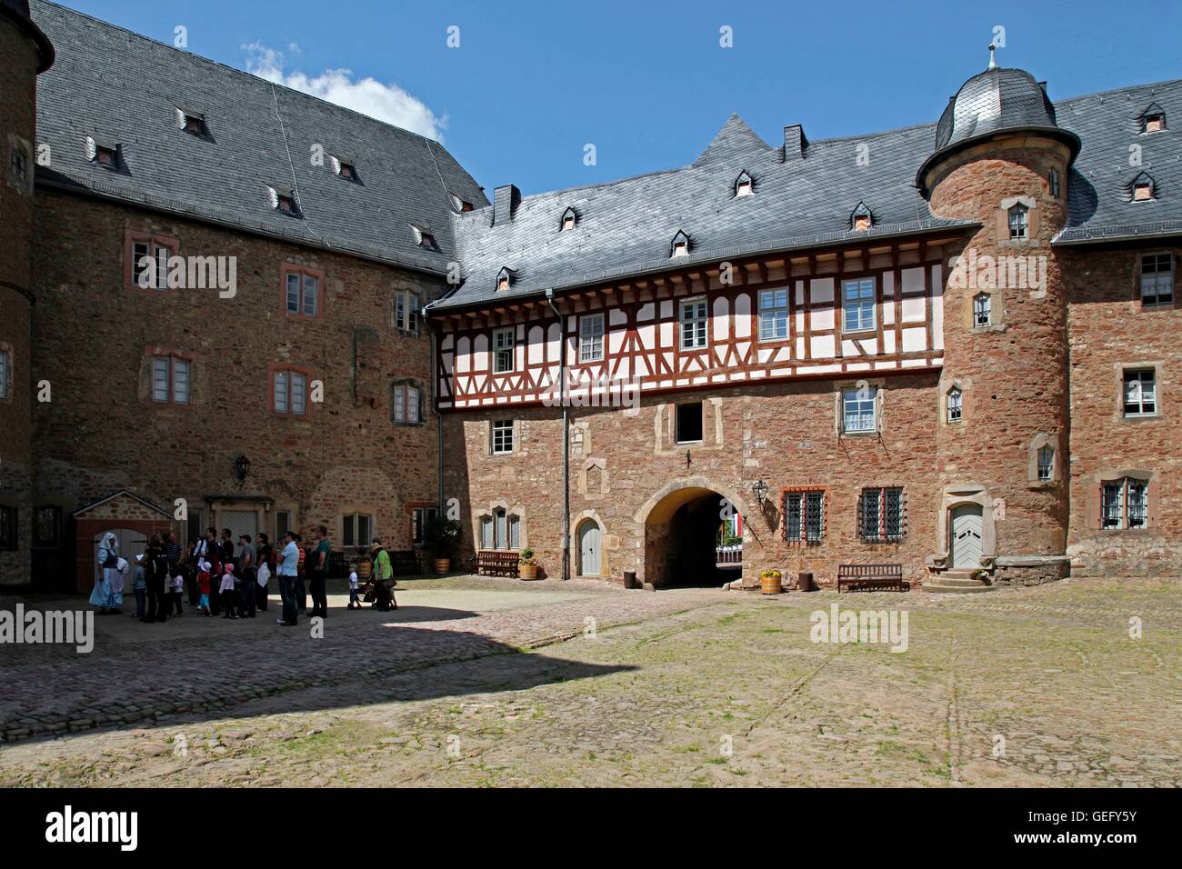 Castle, Steinau an der Strasse Stock Photo - Alamy