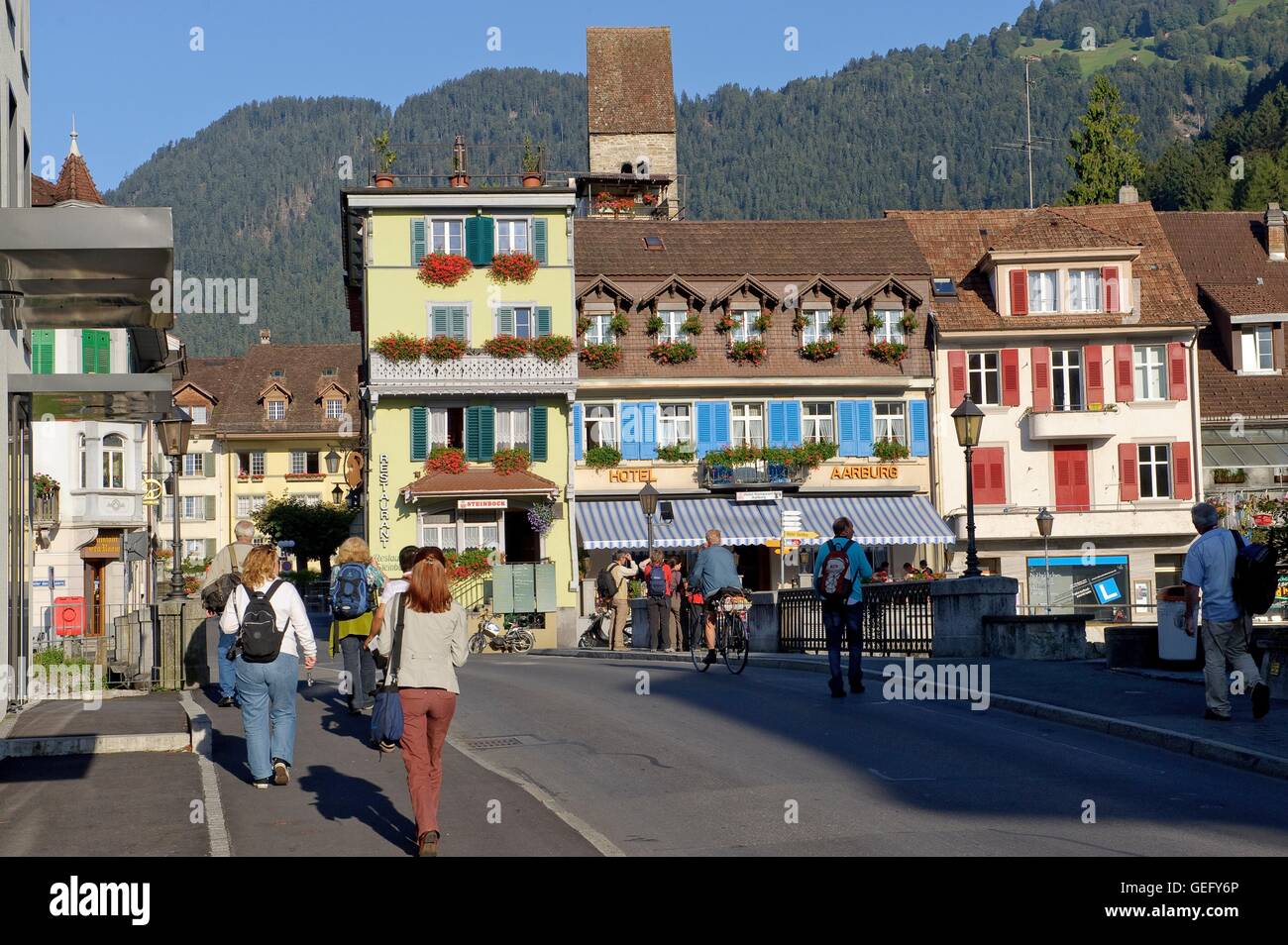 Interlaken pedestrians hi-res stock photography and images - Alamy