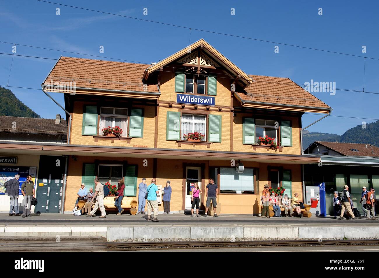 Wilderswil train hi-res stock photography and images - Alamy