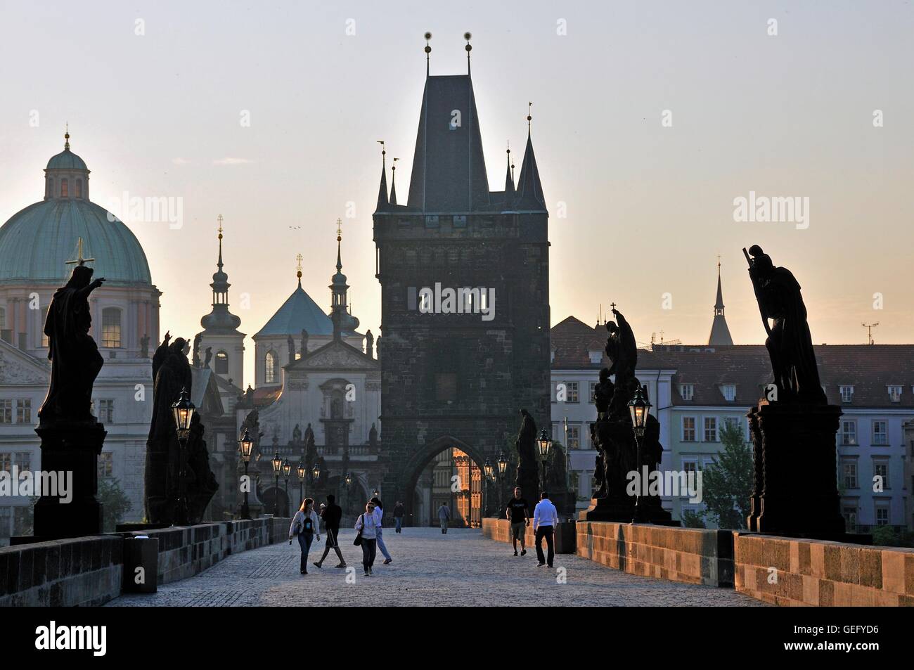 Prague city centre pedestrians hi-res stock photography and images - Alamy