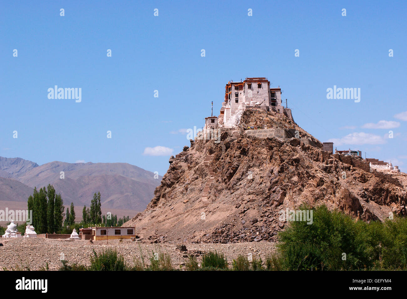Stakna Monastery, Kashmir Stock Photo - Alamy