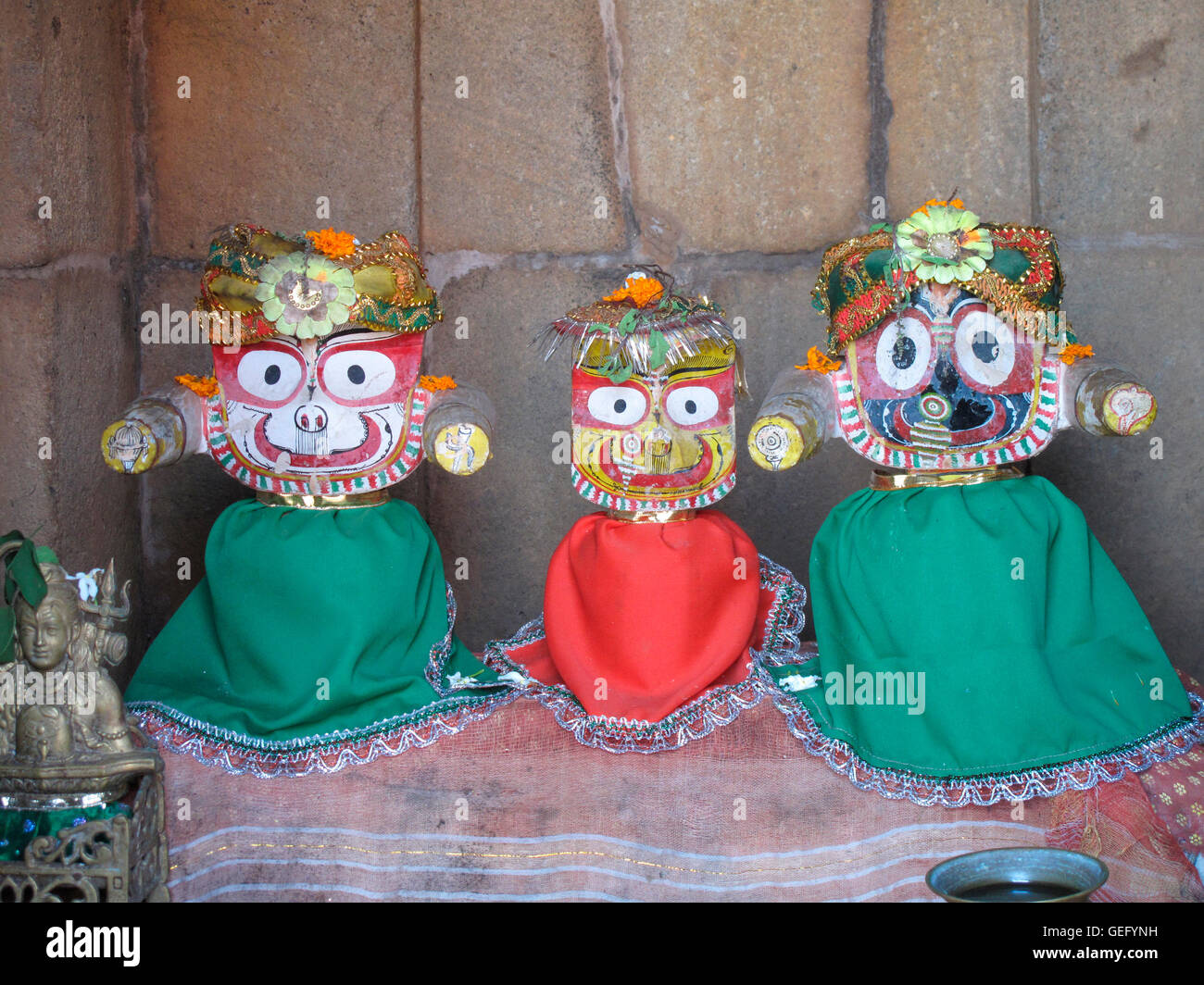 Hindu God and Goddesses at the Mukteswar temple Stock Photo - Alamy