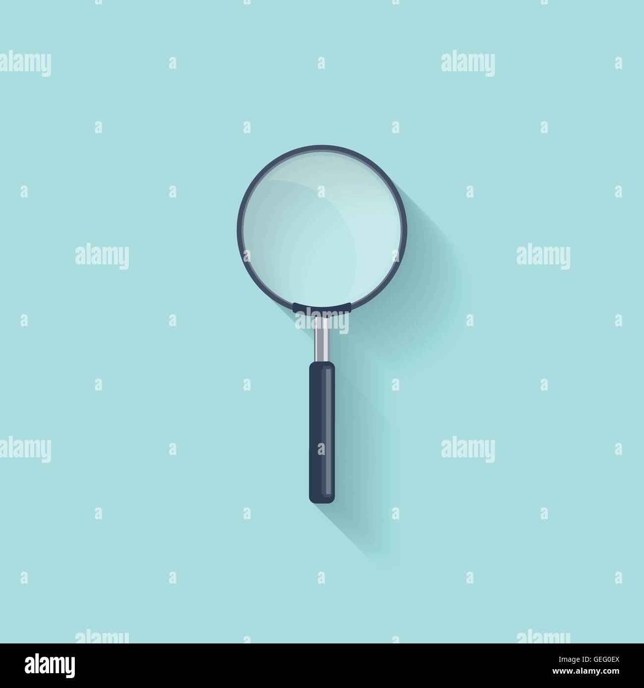 Magnifying Glass,loupe in a flat style. Zoom. Magnifier. Vector illustration Stock Vector Image ...