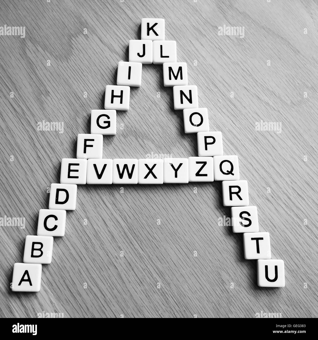 A z alphabet letters Black and White Stock Photos & Images - Alamy