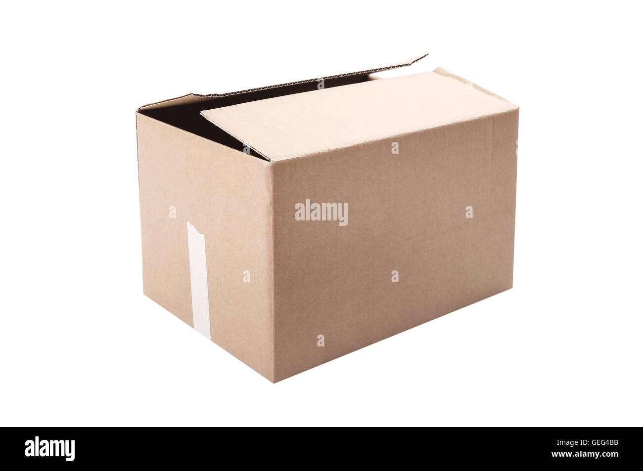 Cardboard box closed tape Cut Out Stock Images & Pictures - Alamy